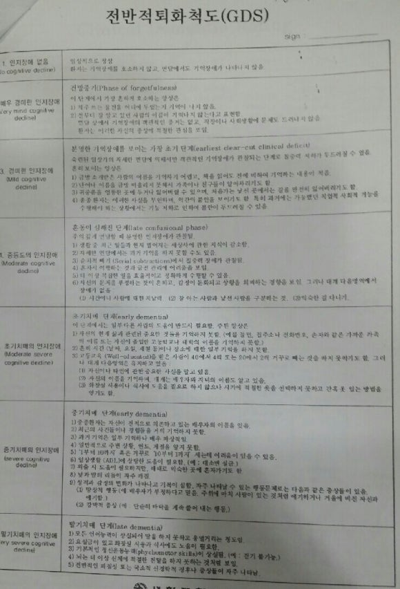 K-MMSE (한국형 간이정신상태검사)ㅡ치매선별검사( MMSE, GDS, CDR) : 네이버 블로그