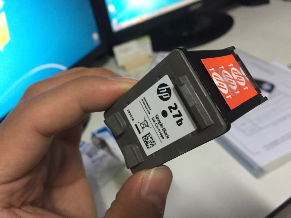 Hp 프린터 카트리지 잉크 직접 교체했어요 네이버 블로그
