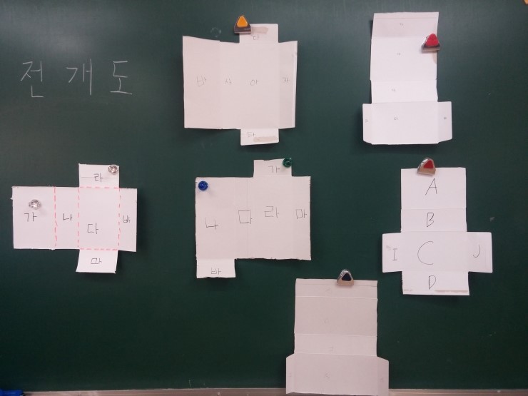 5수학 직육면체전개도 알아보기과자상자로 전개도 만들기 네이버 블로그