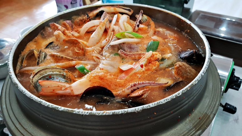 대천해수욕장 맛집 아침식사 해물뚝배기 서해바다 네이버 블로그