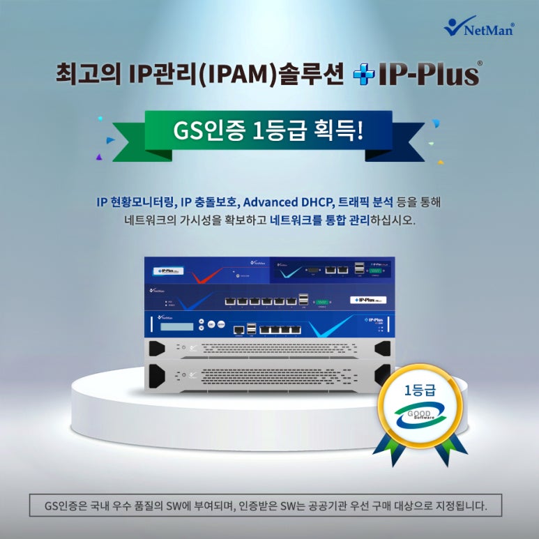 [데일리시큐] 넷맨 IP-Plus, GS인증 1등급 획득 : 네이버 블로그